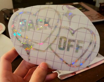 Back off Car Decal - Etsy