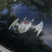 Chrome Bat Wings Car Emblem Sticker Silver Badge Gothic Devil Horns ...
