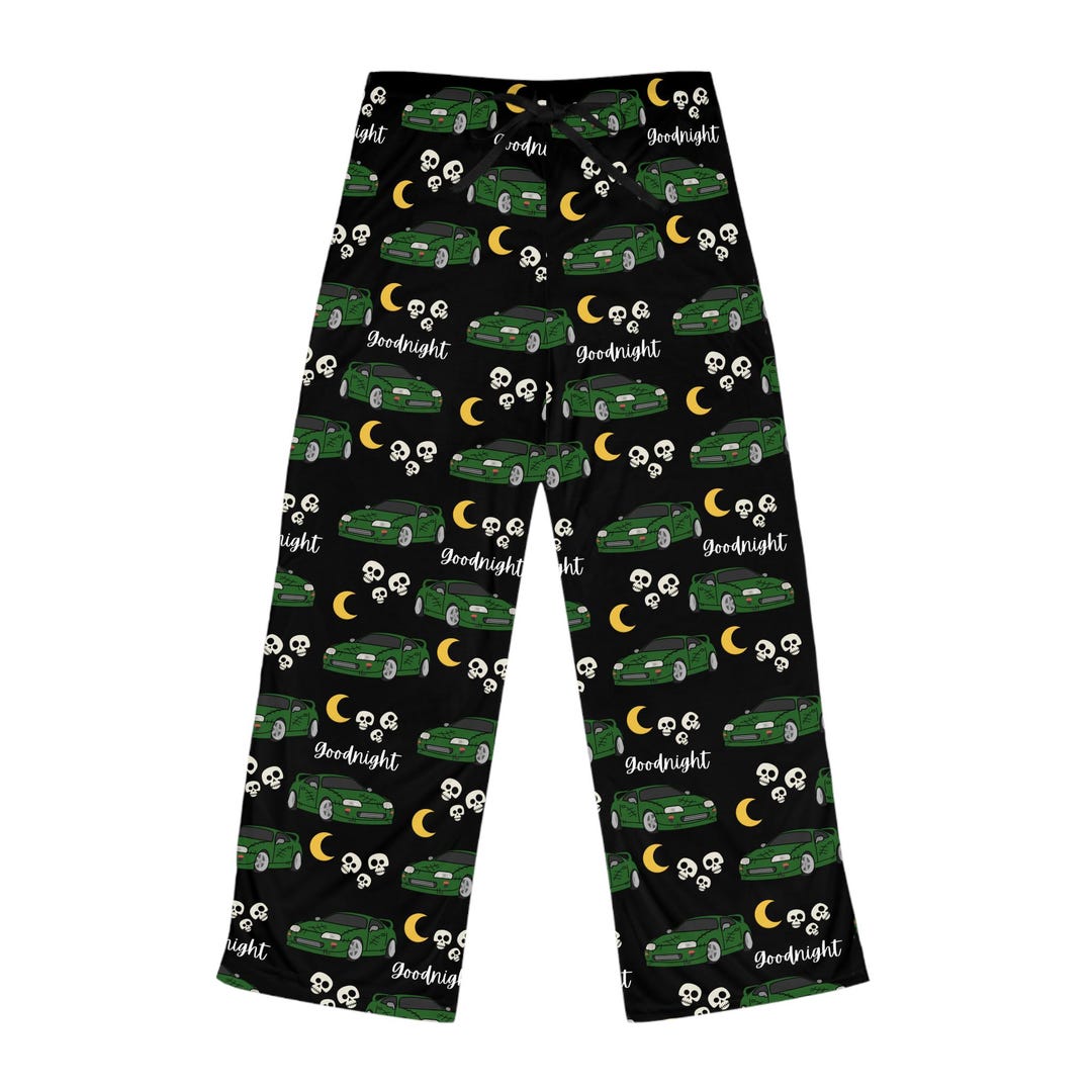 Mk4 Goodnight Green Toyota Supra Pj Skull Moon Car Printed Pants ...
