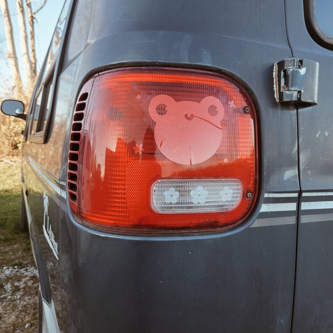 Frog Headlight Taillight Decal / Frosted Glitter Cute Frog - Etsy
