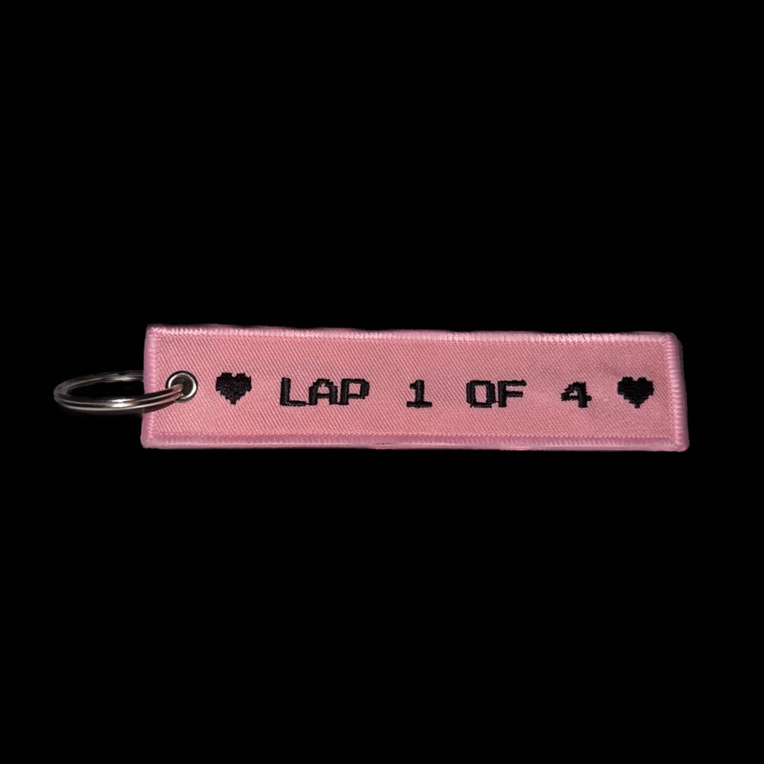 Lap 1 of 4 Cute Jet Tag / Babedriven Double Sided Fabric Keychain ...