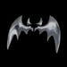 Chrome Bat Wings Car Emblem Sticker Silver Badge Gothic Devil Horns ...
