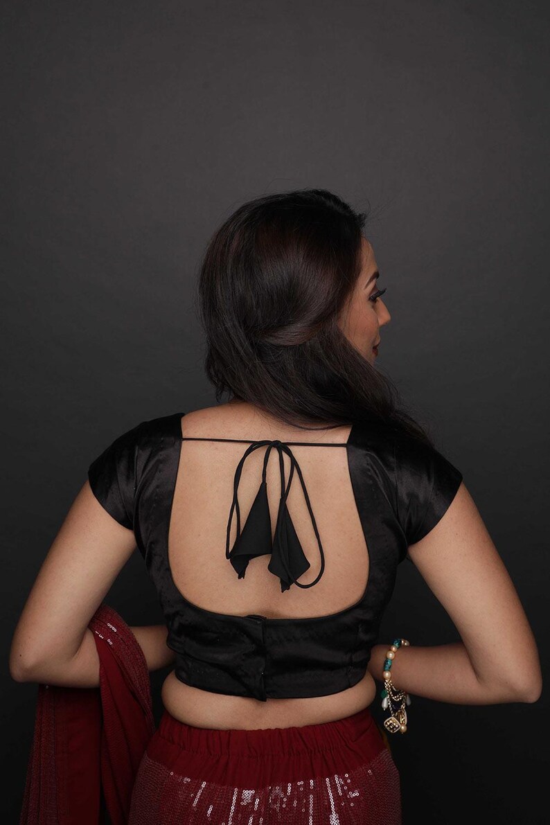 Jenna Black Satin Comfort Stretch™ Custom Design Blouse - Etsy