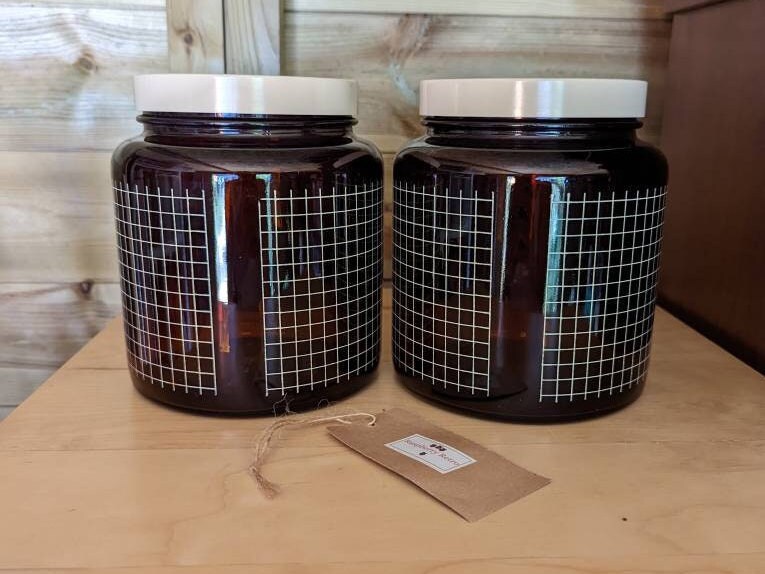 Vintage Glass Flour Storage Clp Glass Clp Flour Container Clp - Etsy