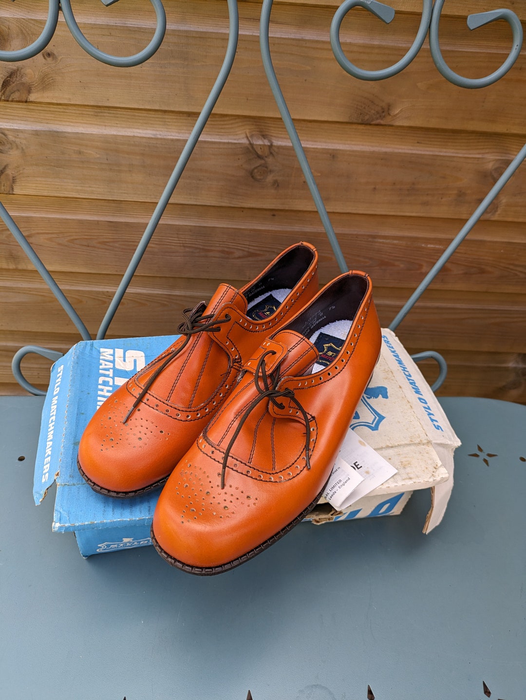 Vintage Golf Shoes Ladies Leather Golf Shoes Brand New Stylo Matchmaker ...