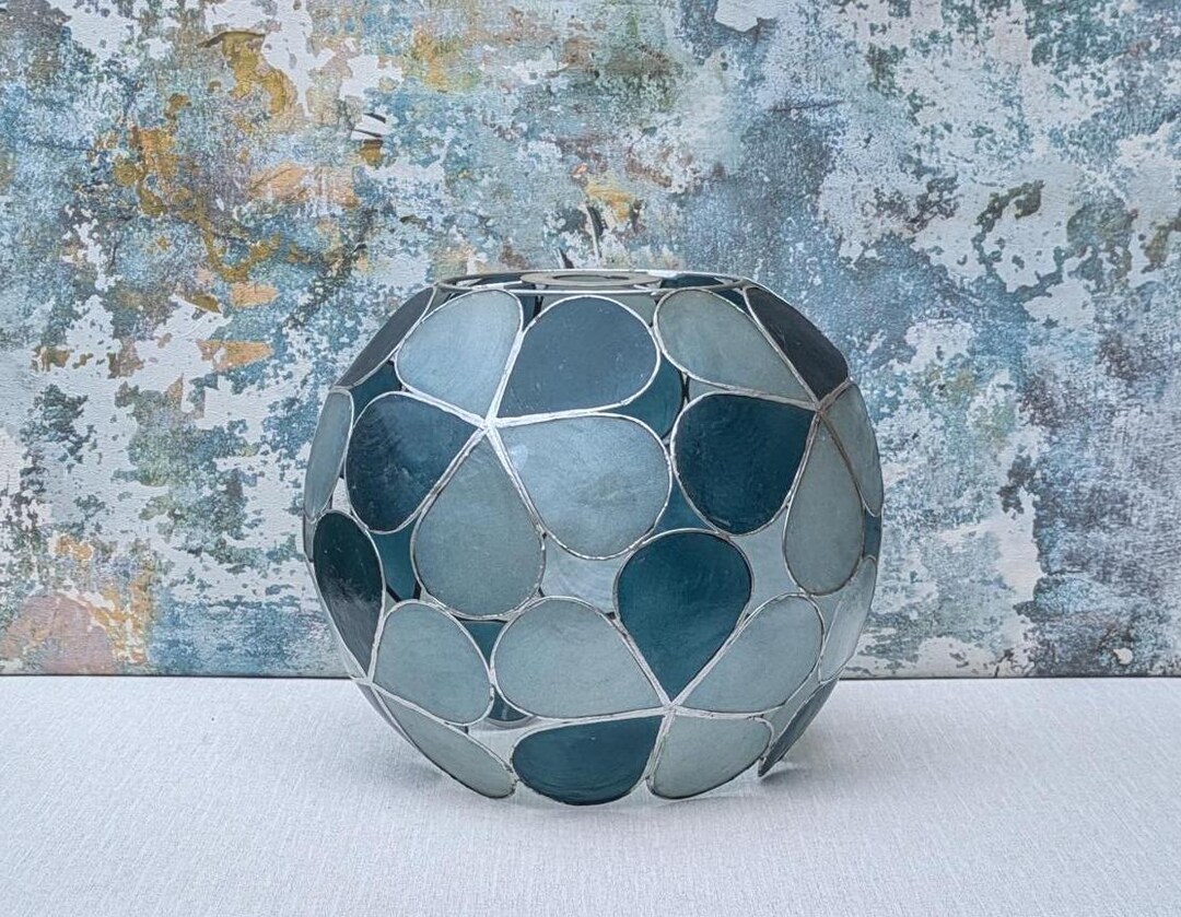 Vintage Capiz Shell Light Shade Ceiling Light Kitch Lightshade Flower Shade - Etsy