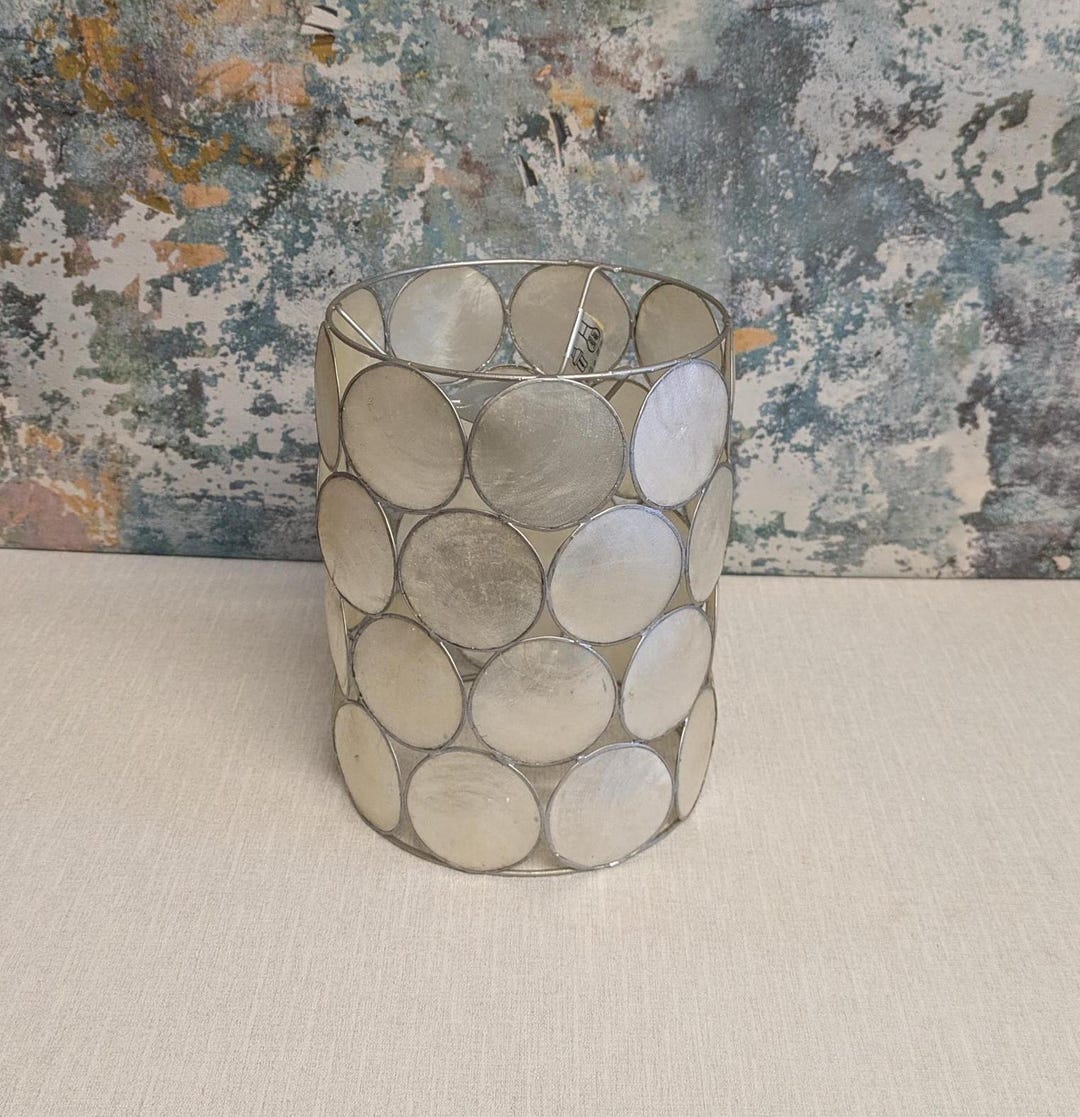 Vintage Capiz Shell Light Shade Ceiling Light Kitch - Etsy