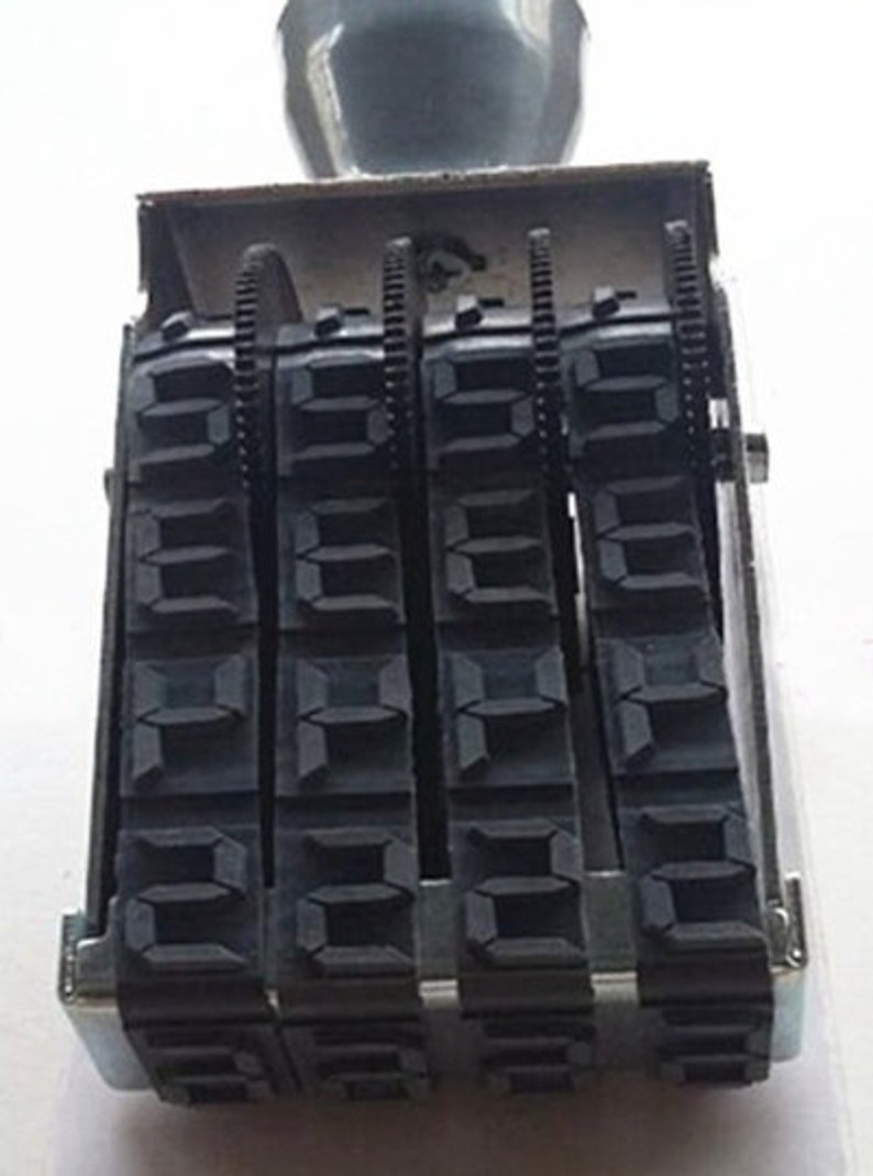 Numbers Digit Rotary Stamp 2 / 3 / 4 / 5 / 6 Rows , Digital Numbers ...