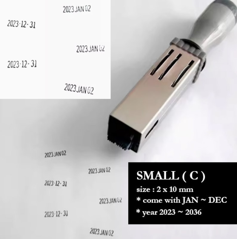 Rotary Date Stamp Gray Adjustable 2020 ~ 2030 - Etsy