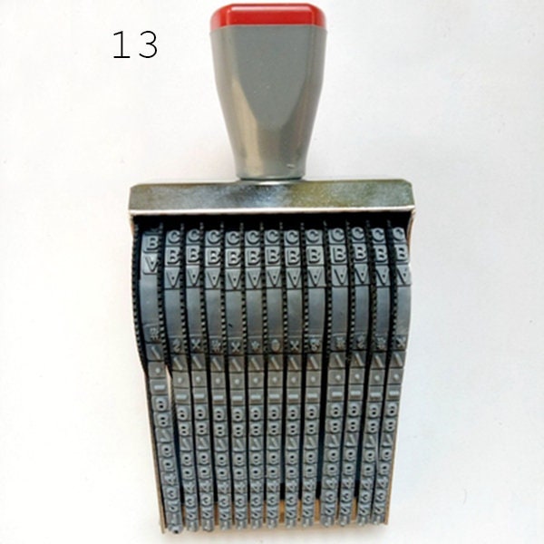 3mm / 5 Mm Alphabets Numbers Rotary Stamp 8 / 9 / 10 / 11 / 12 / 13 ...