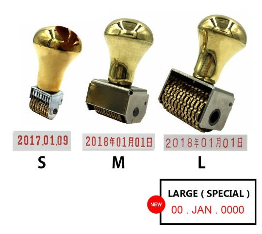 Various Rotary Brass Date Stamp , Numbers , Time , Double , Expiration ...