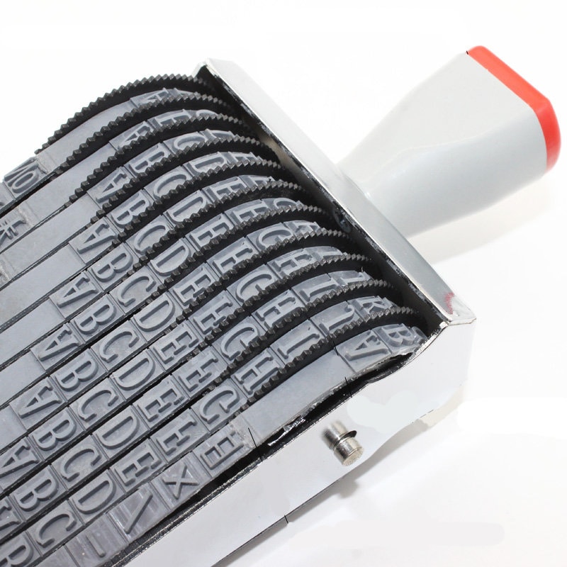 8mm Alphabets & Numbers Height Rotary Stamp 10 / 11 / 12 / 13 / 14 / 15 ...