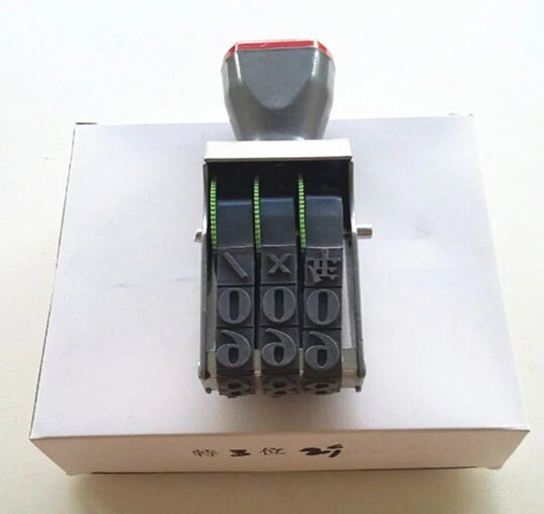 Numbers Digit Rotary Stamp 2 / 3 / 4 / 5 / 6 Rows Digital - Etsy