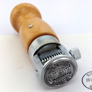 Vintage Post Office Postal Date Steel Rotary Stamp Customise - Etsy