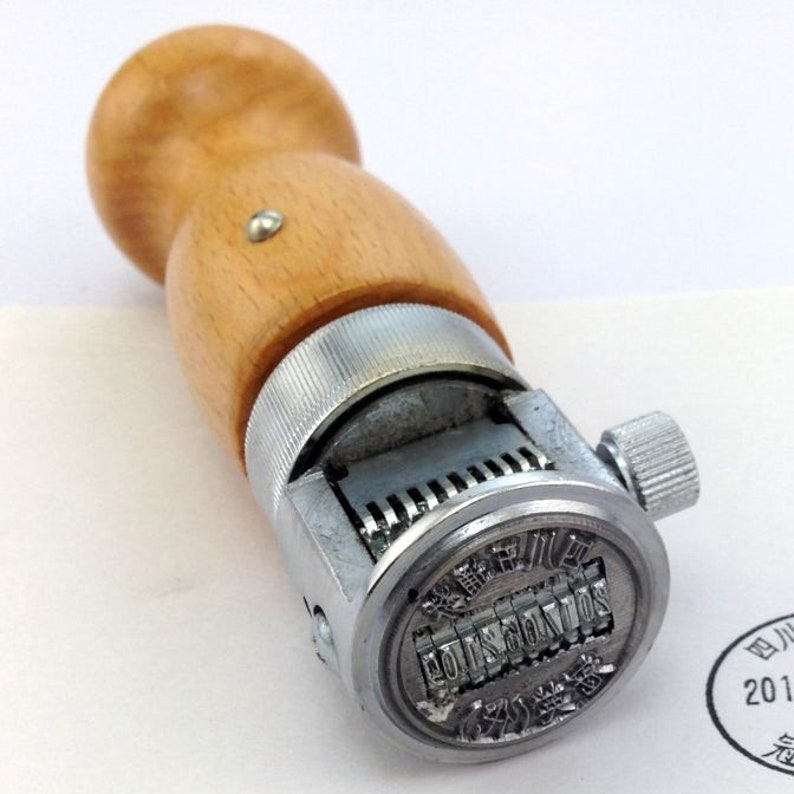 Vintage Post Office Postal Date Steel Rotary Stamp Customise - Etsy