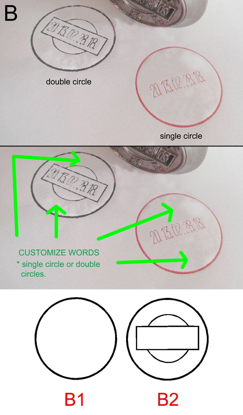 Vintage Post Office Postal Date Steel Rotary Stamp Customise - Etsy