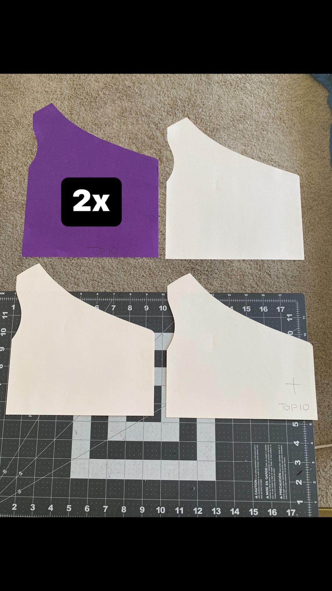 PDF & SVG LARGE Digital Dress Top Template Number 10 - Etsy
