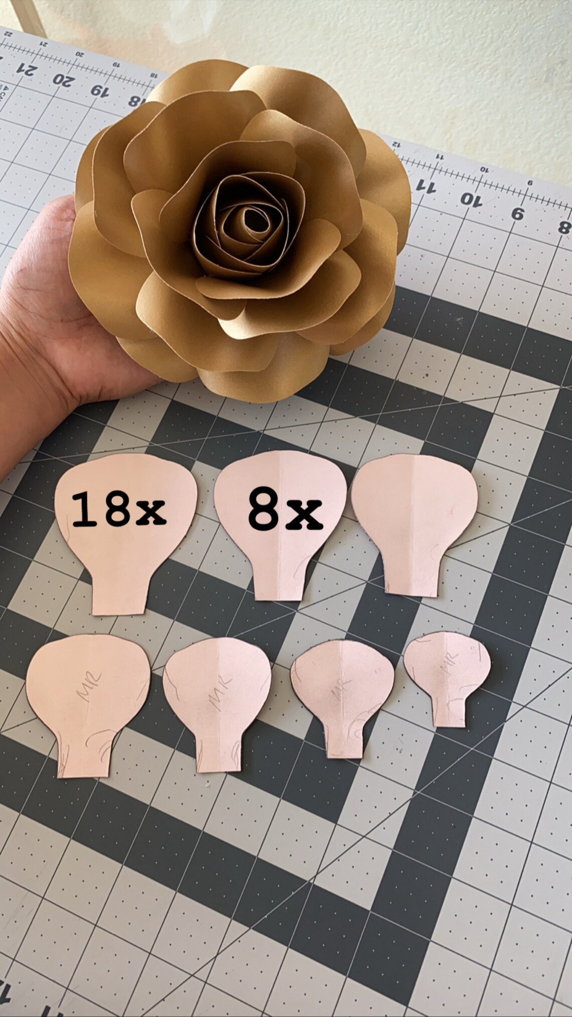 PDF & SVG MINI Rose Template - Etsy