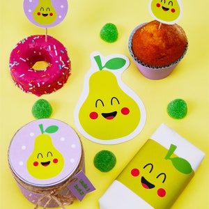 Decoración fiesta Frutas, personalizada, imprimible, archivo digital ...