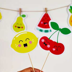 Decoración fiesta Frutas, personalizada, imprimible, archivo digital ...
