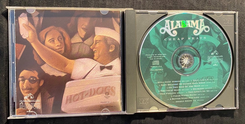 Alabama "cheap Seats" and " When It All Goes South" Cd's 1993 and 2000 ...