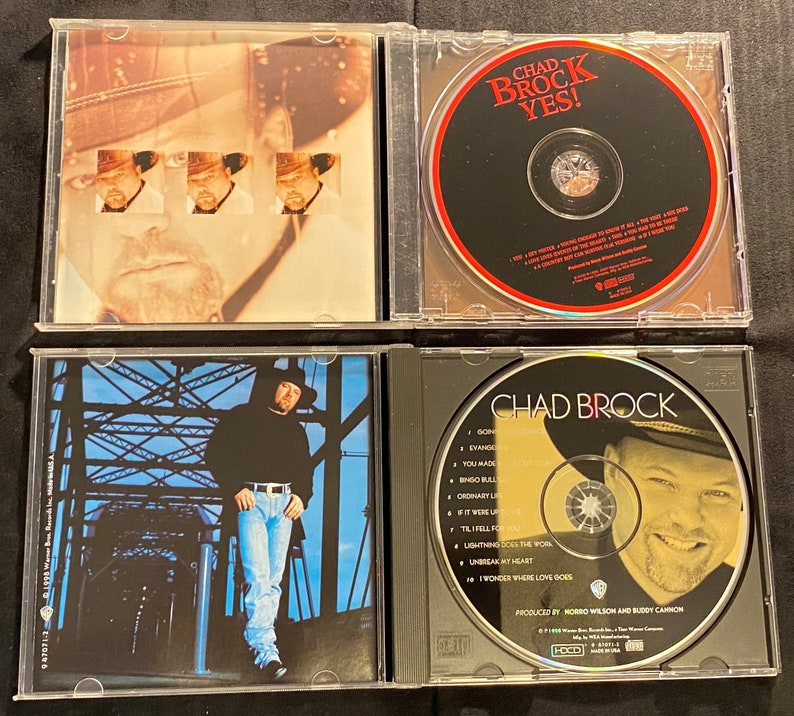Chad Brock "chad Brock" and "yes!" 2 Cd's Good Condition - Etsy