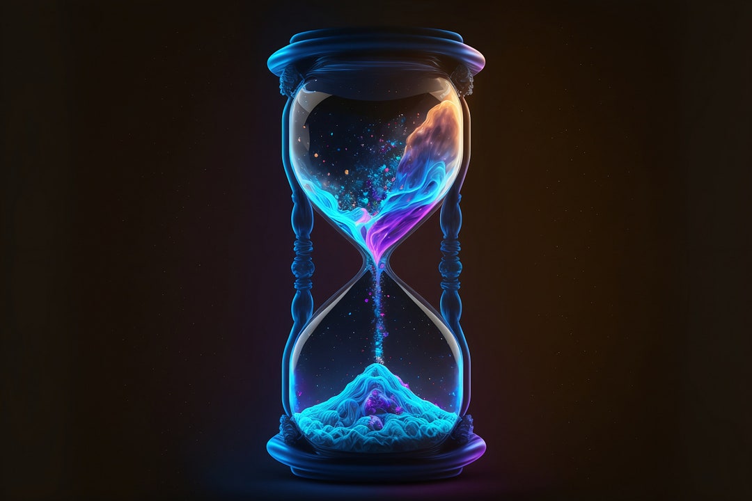 The Flow in Space and Time Inside an Hourglass - Etsy