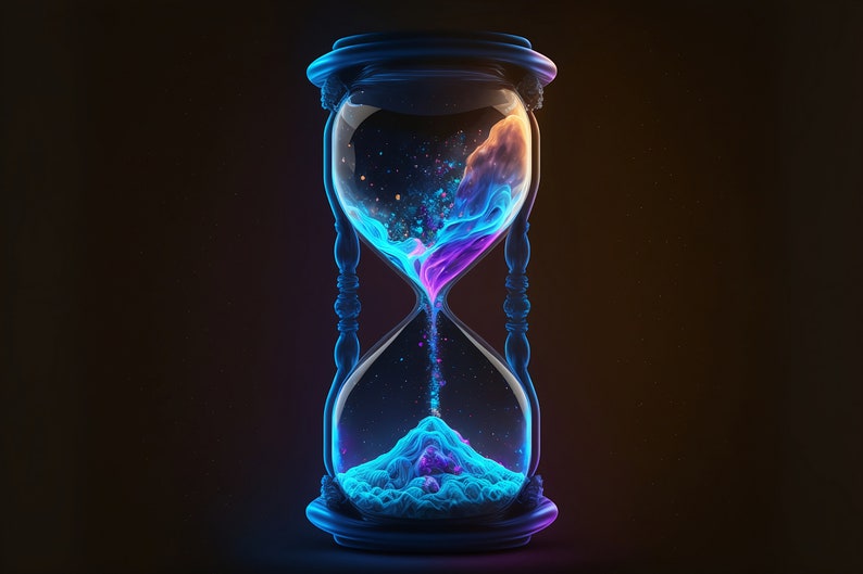 The Flow in Space and Time Inside an Hourglass - Etsy