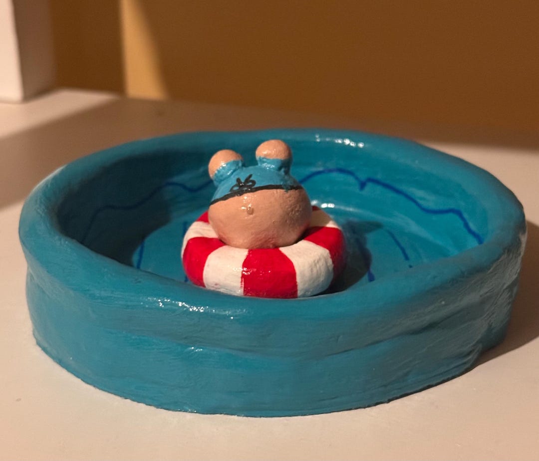 Handcrafted Ceramic Ring Dish With Upside-down Swimmer Design - Etsy