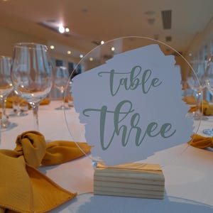 VINYL ONLY Wedding Vinyl Table Numbers Stickers Decal for Seating Plan ...