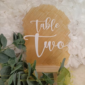 VINYL ONLY Wedding Vinyl Table Numbers Stickers Decal for Seating Plan ...