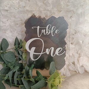 VINYL ONLY Wedding Vinyl Table Numbers Stickers Decal for Seating Plan ...