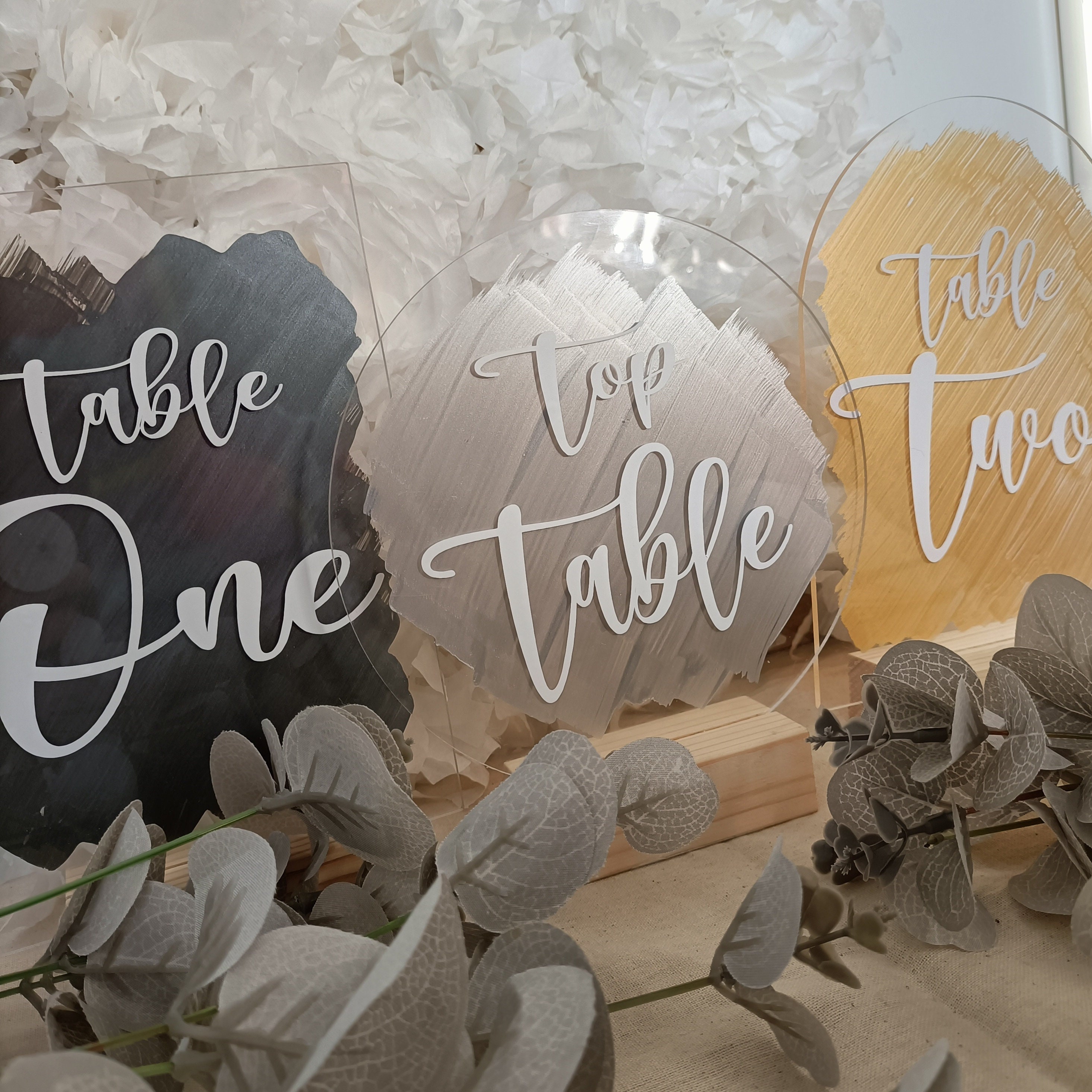 VINYL ONLY Wedding Vinyl Table Numbers for Seating Plan to Fit - Etsy UK