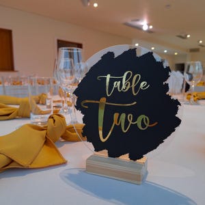 VINYL ONLY Wedding Vinyl Table Numbers Stickers Decal for Seating Plan ...