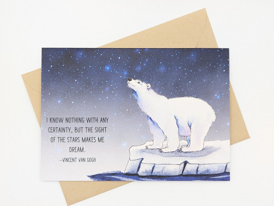 Polar Bear | Vincent Van Gogh | the Sight of Stars | Dreams | Night Sky ...