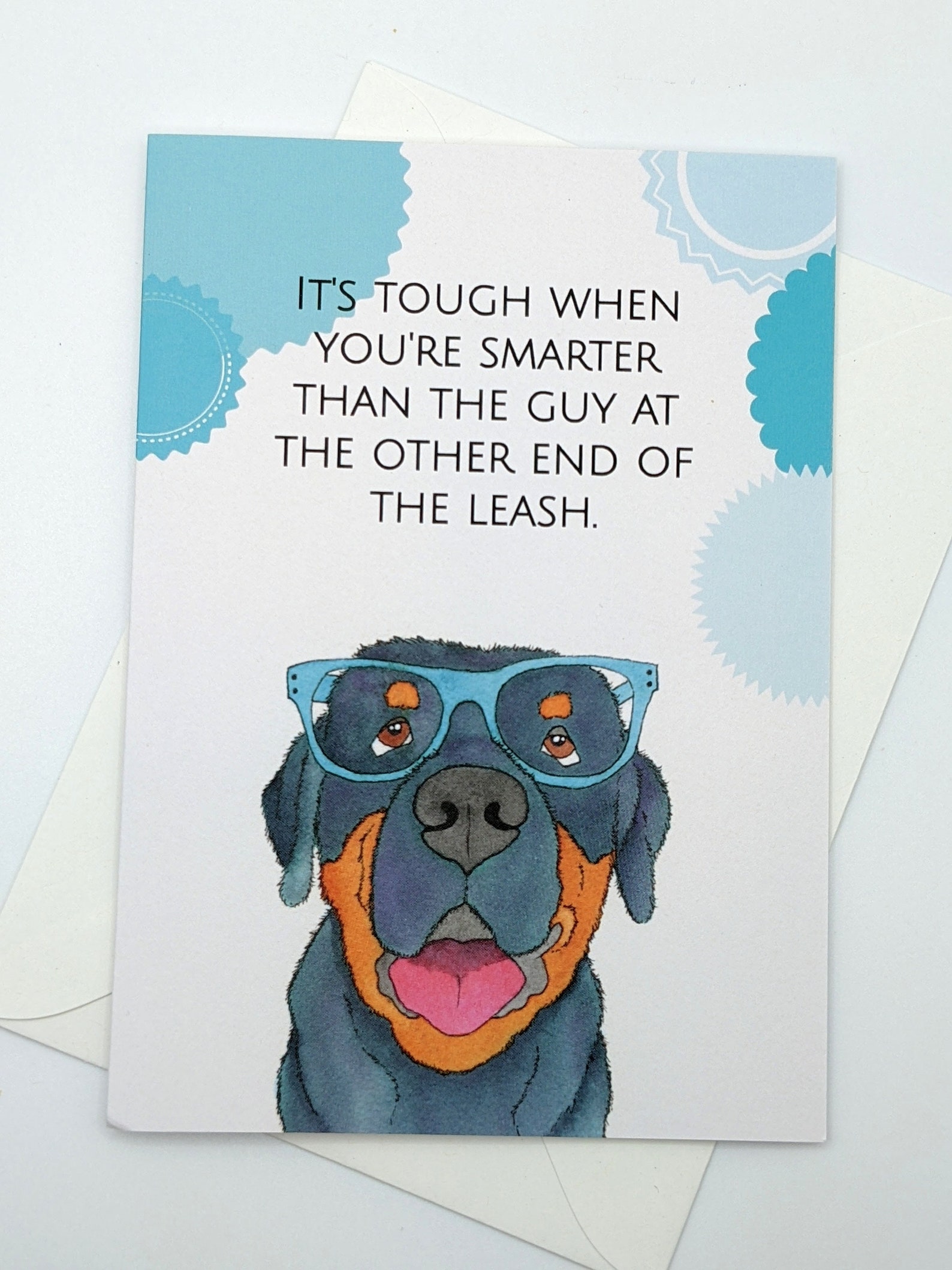 Rottweiler Card Dog Card Funny Dog Card Blank Inside - Etsy