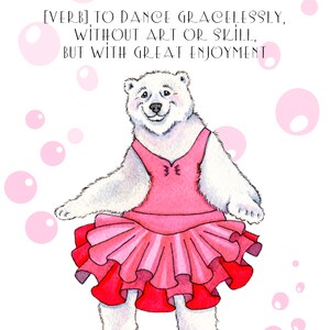 Polar Bear | Balter | Dancing | Ballet | Ballerina | Tutu | Greeting ...