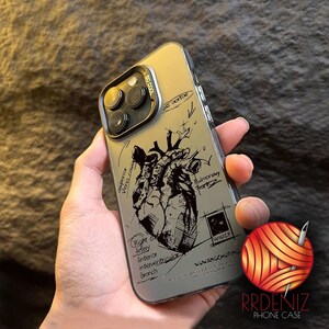 Heart Pattern Matte Lase Creative Phone Case - Etsy