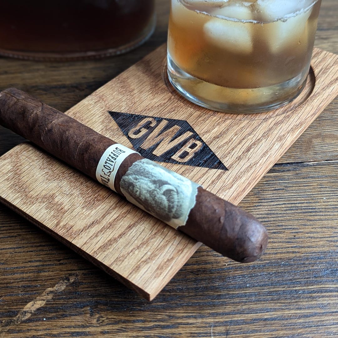 Personalized Whiskey & Cigar Coasters – Handcrafted in Walnut, Oak ...