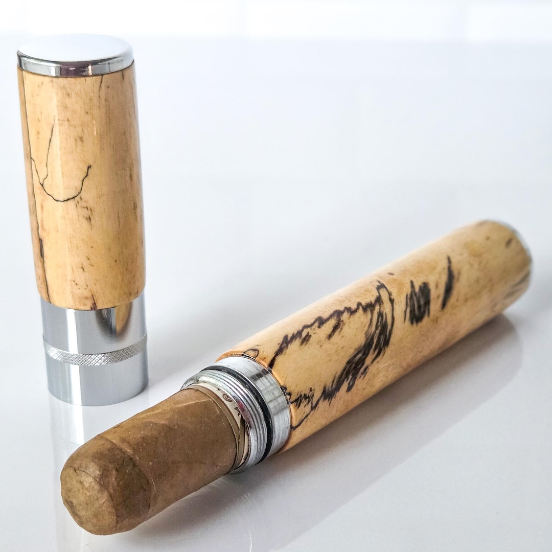 Handcrafted Cigar Travel Tube - Weekend Cigar Case - Groomsman Gift ...