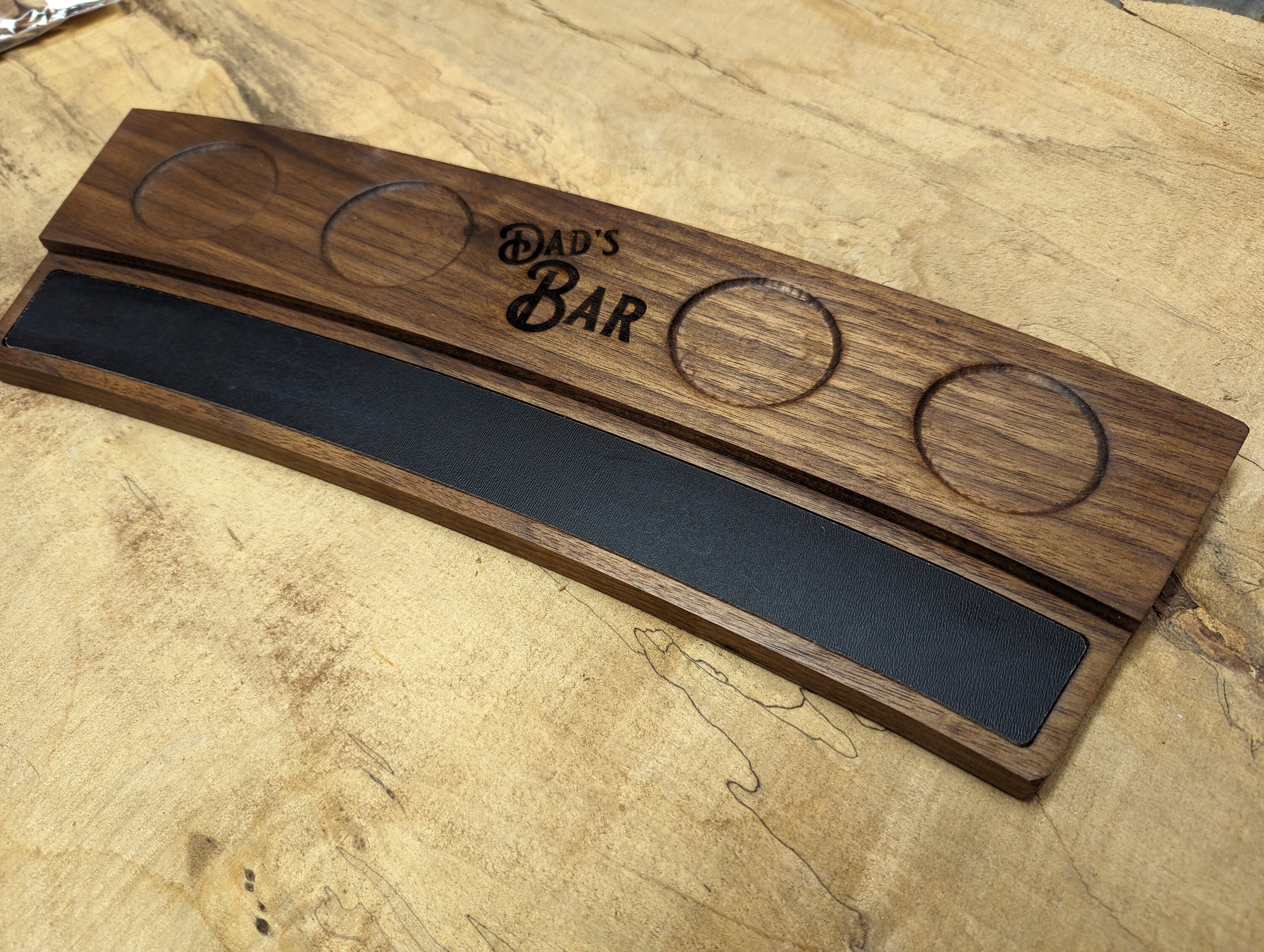 Personalized Wooden Bourbon Flight With Chalkboard Inlay Ideal Gift for ...