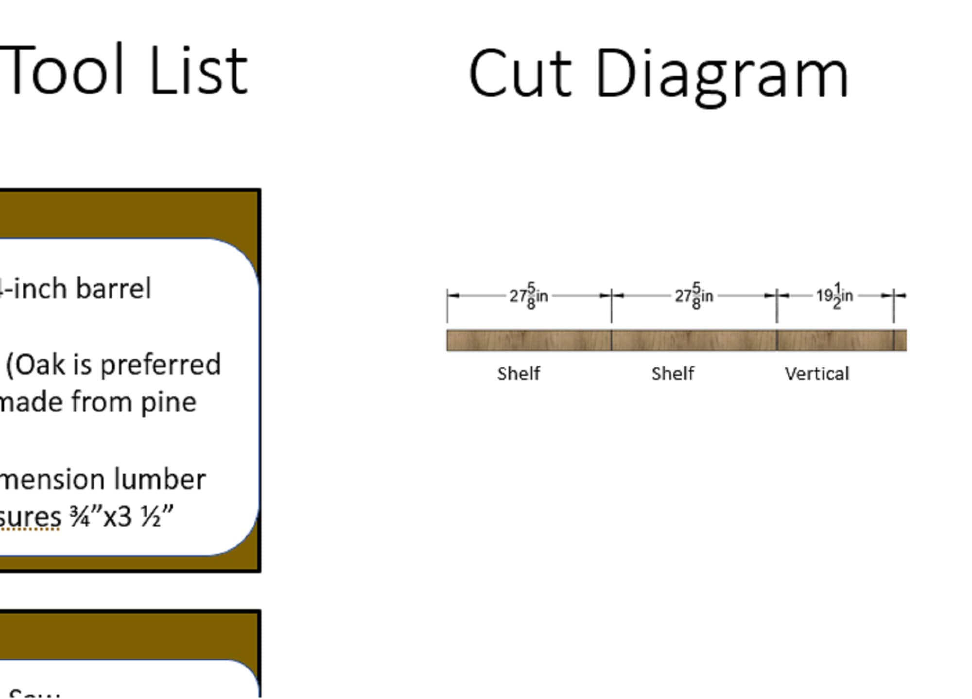 DIY Whiskey Barrel Bar Project Plans Easy Weekend Project No Glue ...