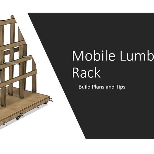 DIY Adjustable Lumber Rack Digital Build Plans / Woodworking - Etsy