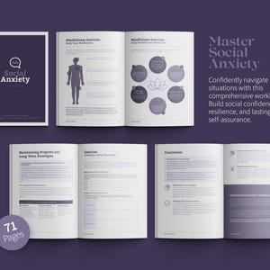 Anxiety Workbook Bundle, Anxiety Worksheets, Therapy Tools, Anxiety ...