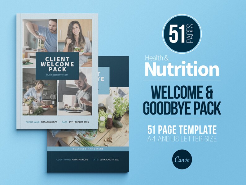 Nutrition Client Welcome Pack and Client Goodbye Pack Templates ...