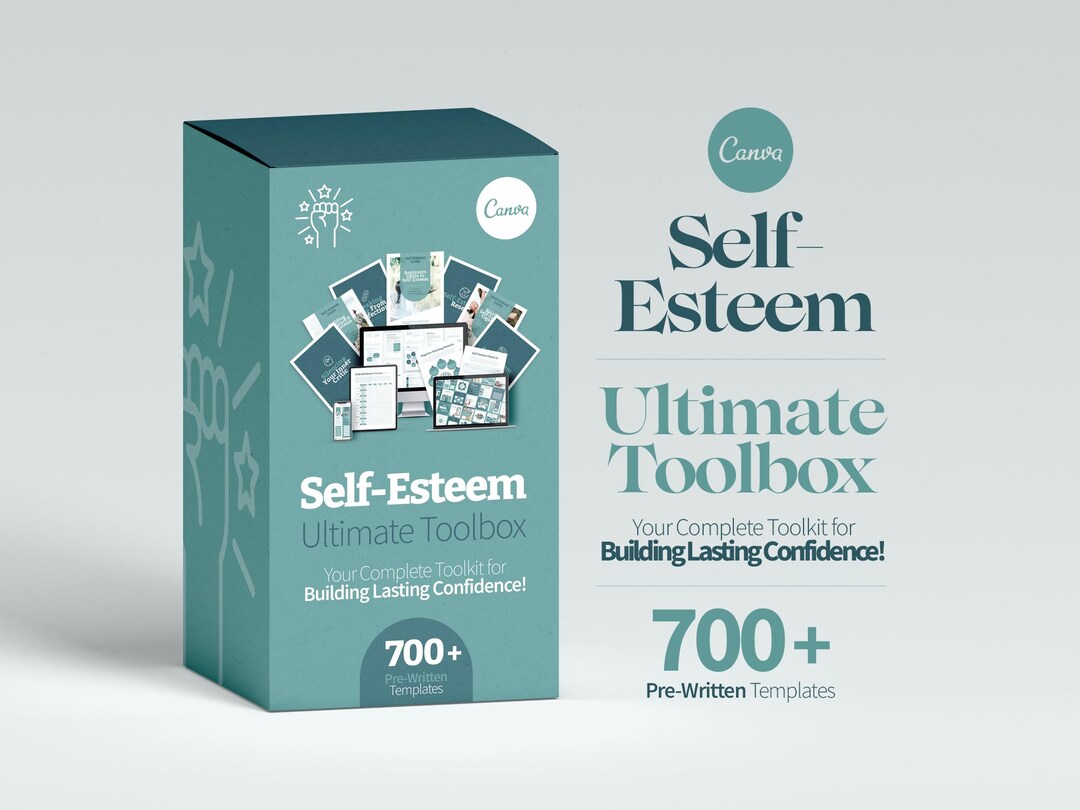 Self-esteem Toolbox, Self-care Planner, Self-worth Worksheets, Coaching ...