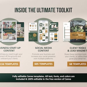 Nutritionist Ultimate Toolkit | Health and Nutrition Templates | Health ...