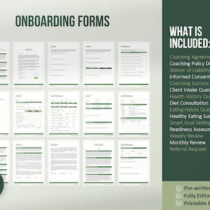 Nutrition Coach Client Intake Forms and Nutrition Trackers | Dietitian ...