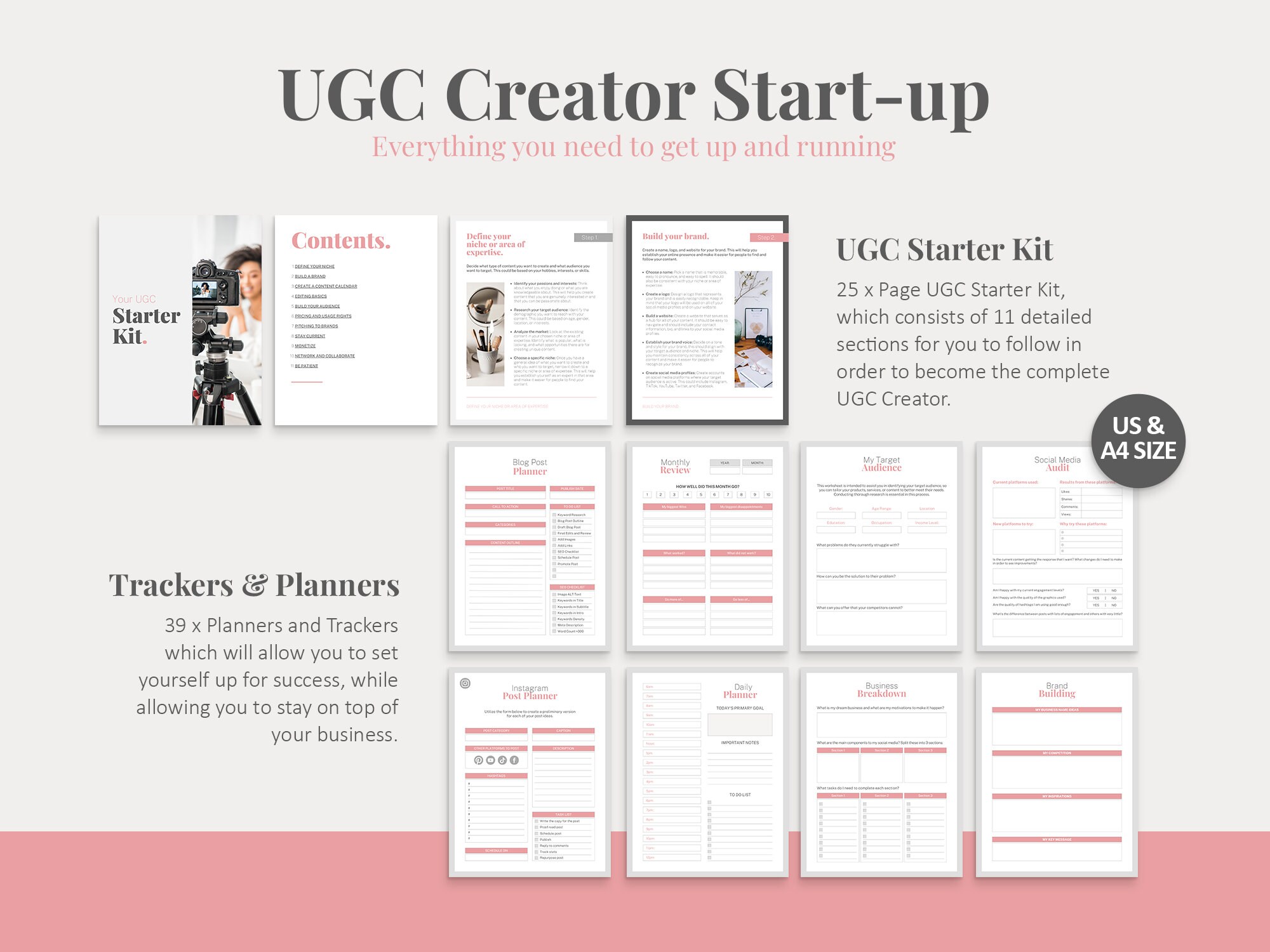 UGC Creator Ultimate Toolkit Portfolio Template Influencer - Etsy