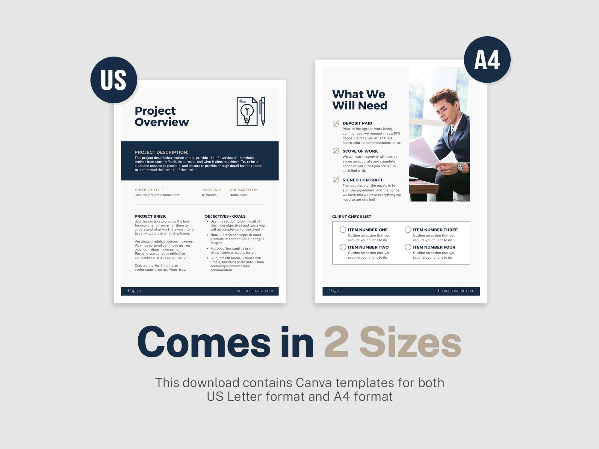 Project Proposal Template Client Pitch Template Client - Etsy